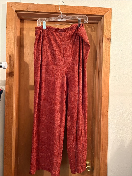John Mark | Pants & Jumpsuits | John Mark Wideleg Pants In Rust Red ...